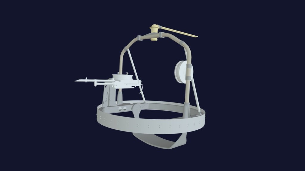 Frazer Thompson FN11 machine gun turret c.1937 - 3D model by davep ...