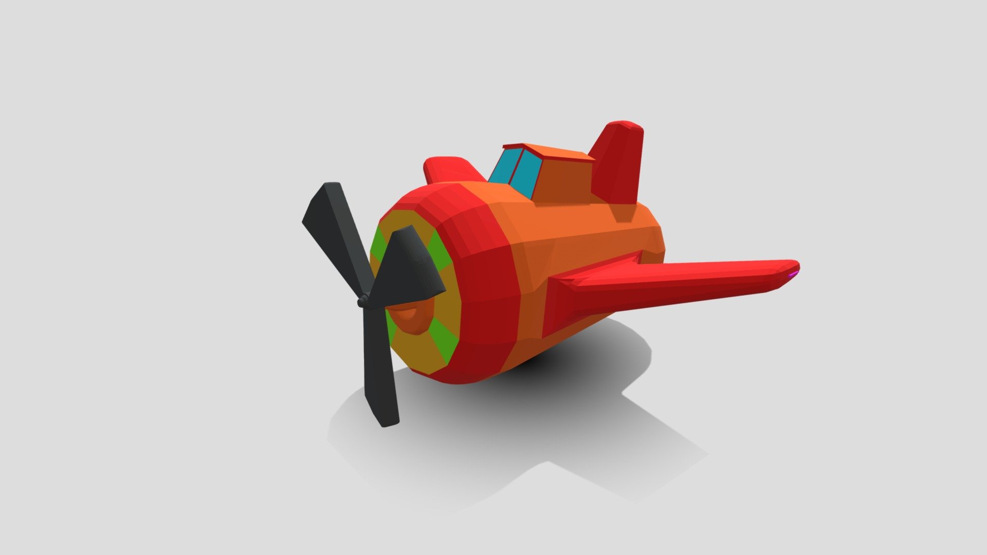 Low-Poly Plane - Download Free 3D model by Ravindu Sandeepa (@ravindu.pathiranage) [e0bb6ba ...