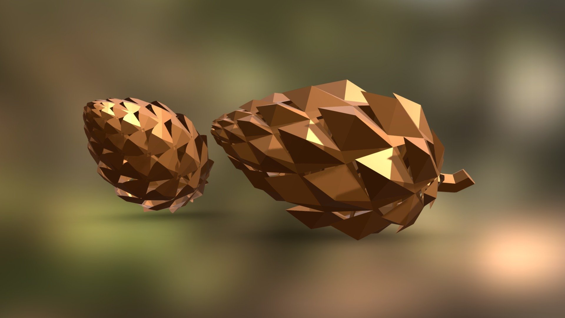 2 Cones - 3D model by kyrreand [e0bcfdf] - Sketchfab