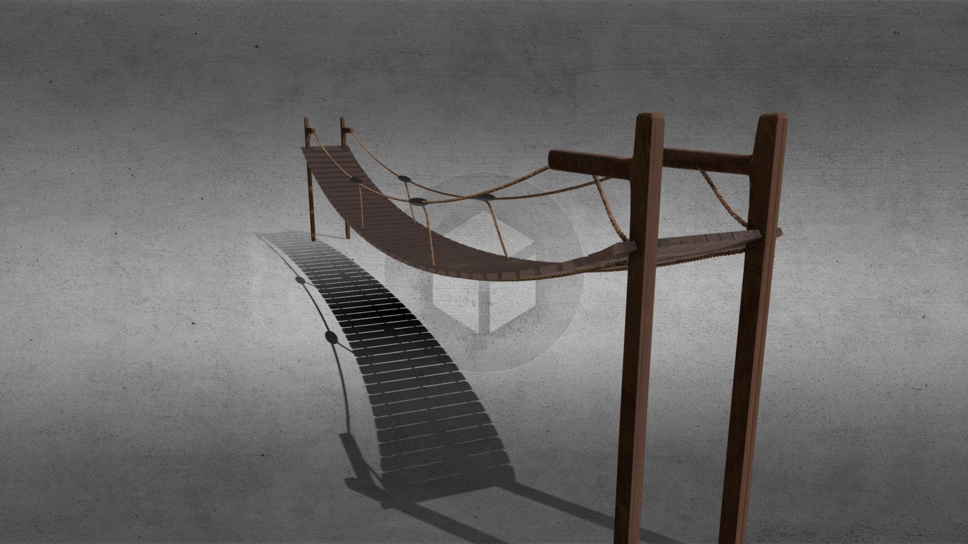 Long Wooden Rope Bridge - Buy Royalty Free 3D model by The Scan Man ...