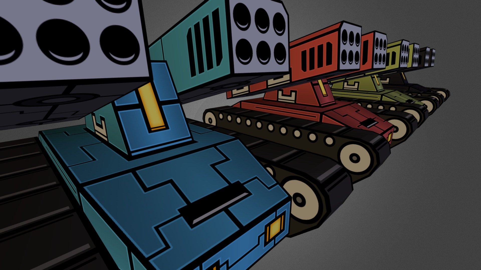 Tank 01 - Team Colors - 3D model by shudrum [e0bfa2c] - Sketchfab