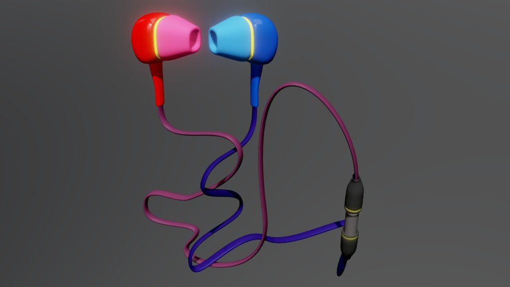 earphones - 3D model by graziano monte (@graziano_monte) [e0c578a ...
