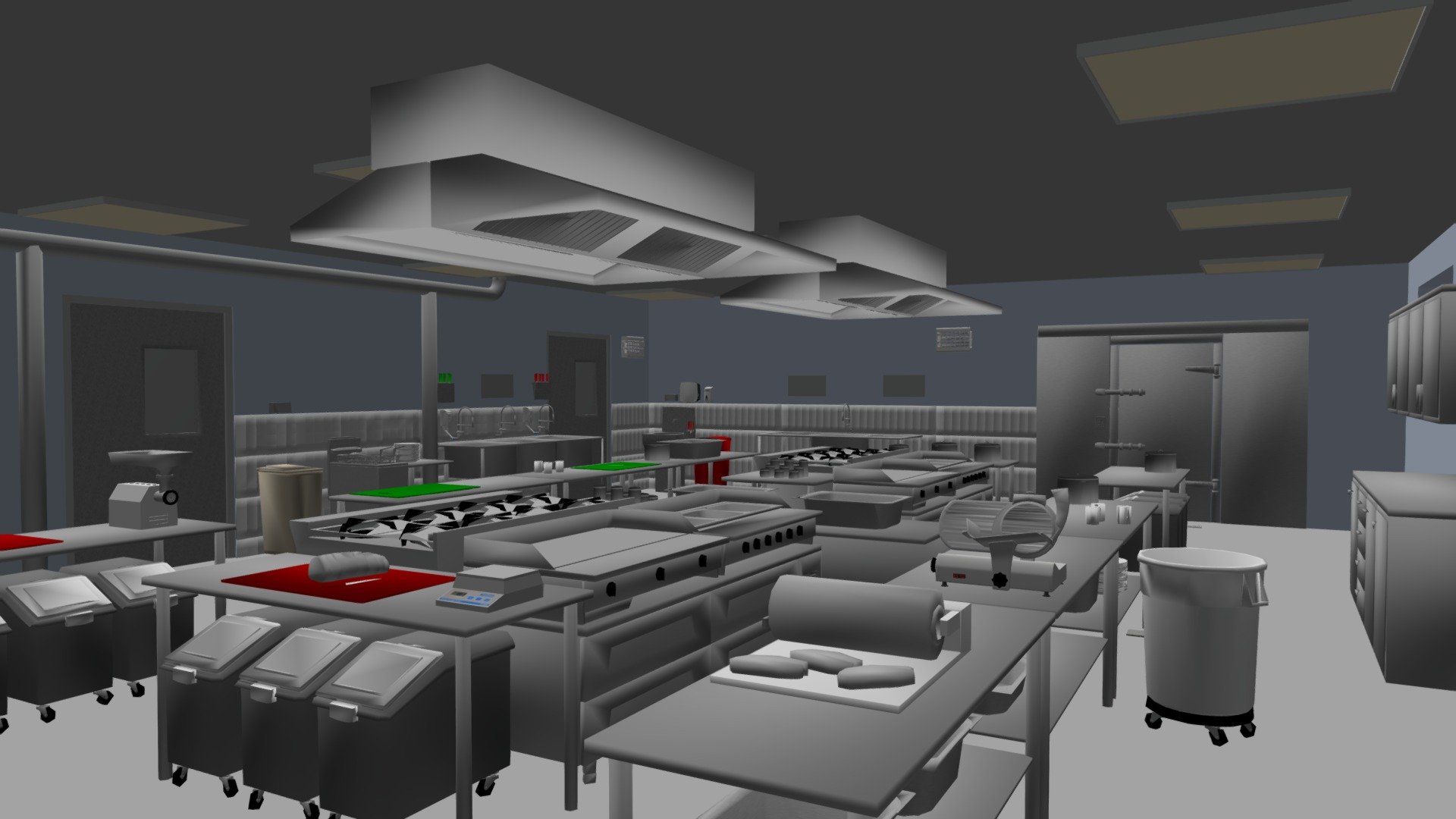 Kitchen Low Res - 3D model by toru-chris [e0c650b] - Sketchfab