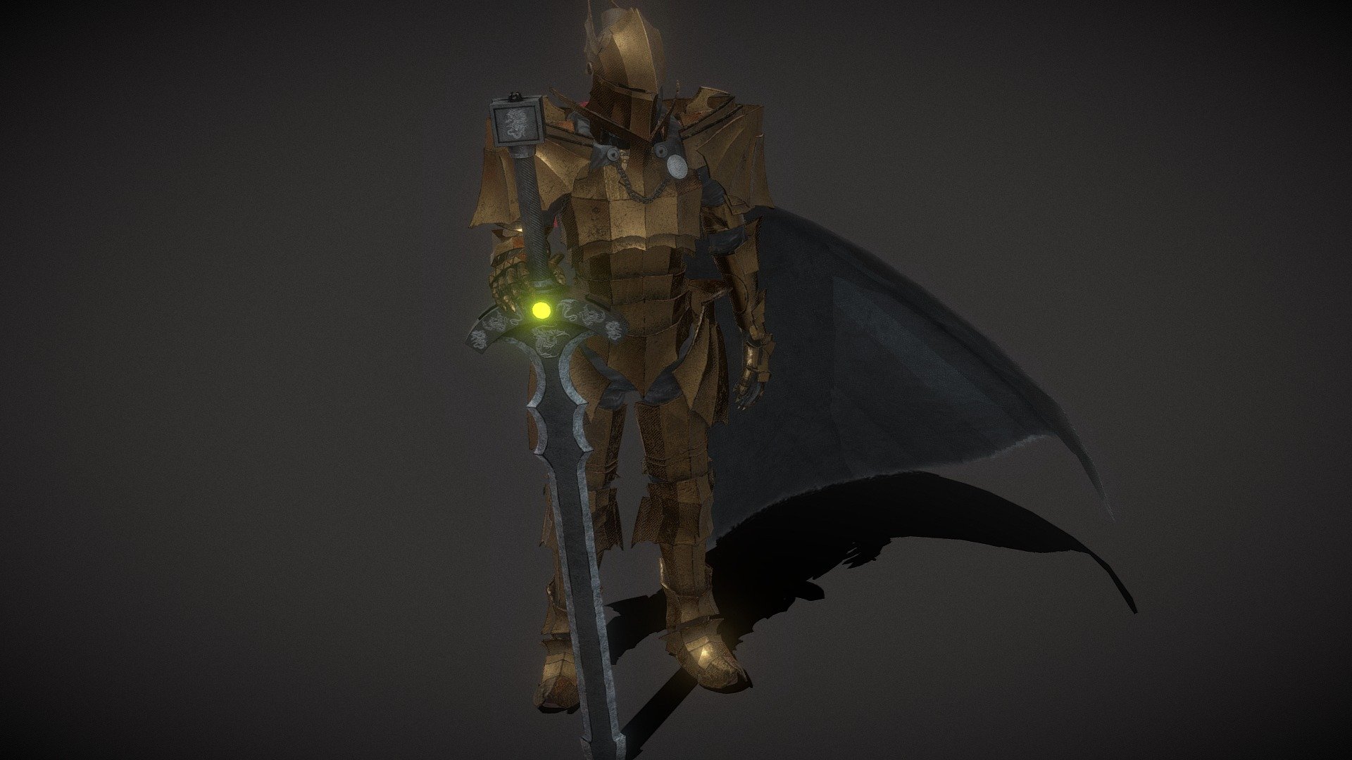 Bronze Knight - full armored - 3D model by Mordius [e0c7434] - Sketchfab