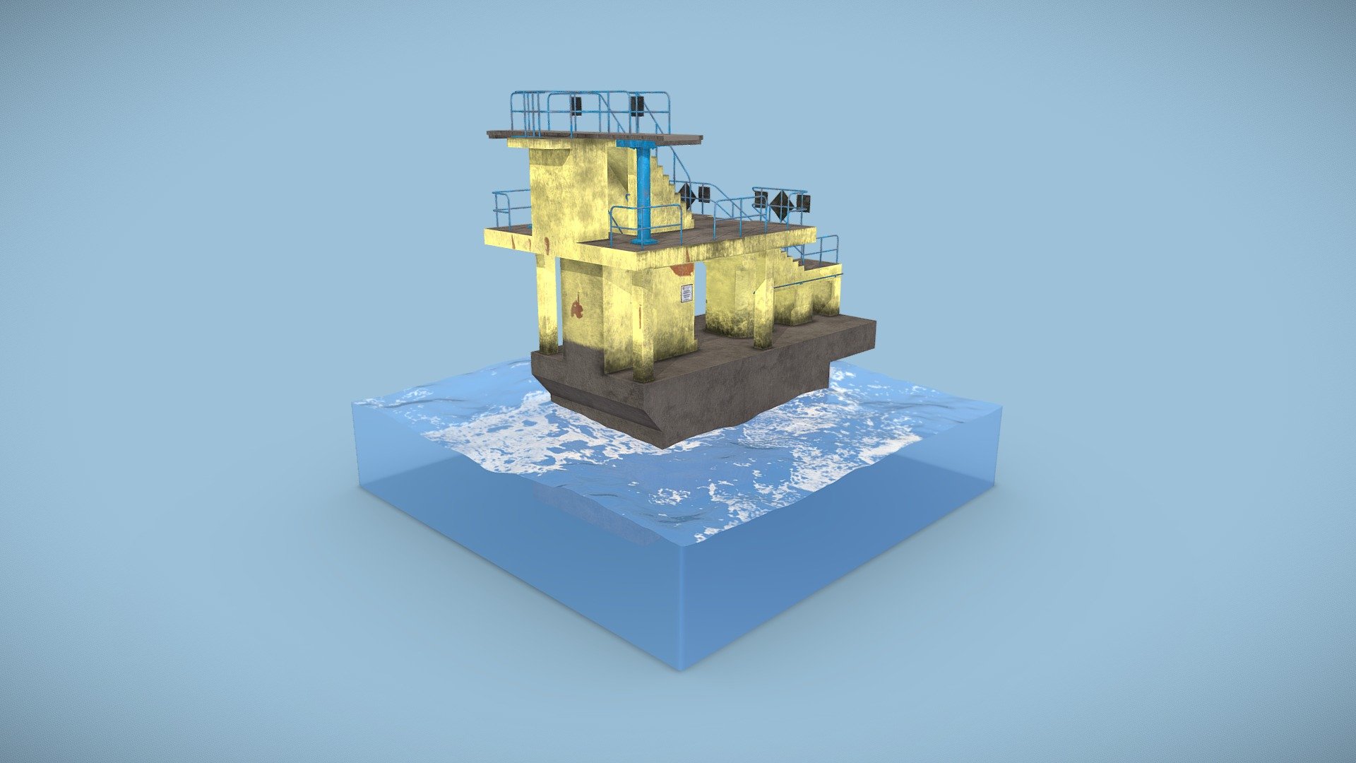 Blackrock Diving Tower - Download Free 3D model by Daz (@Darren.Hogan ...