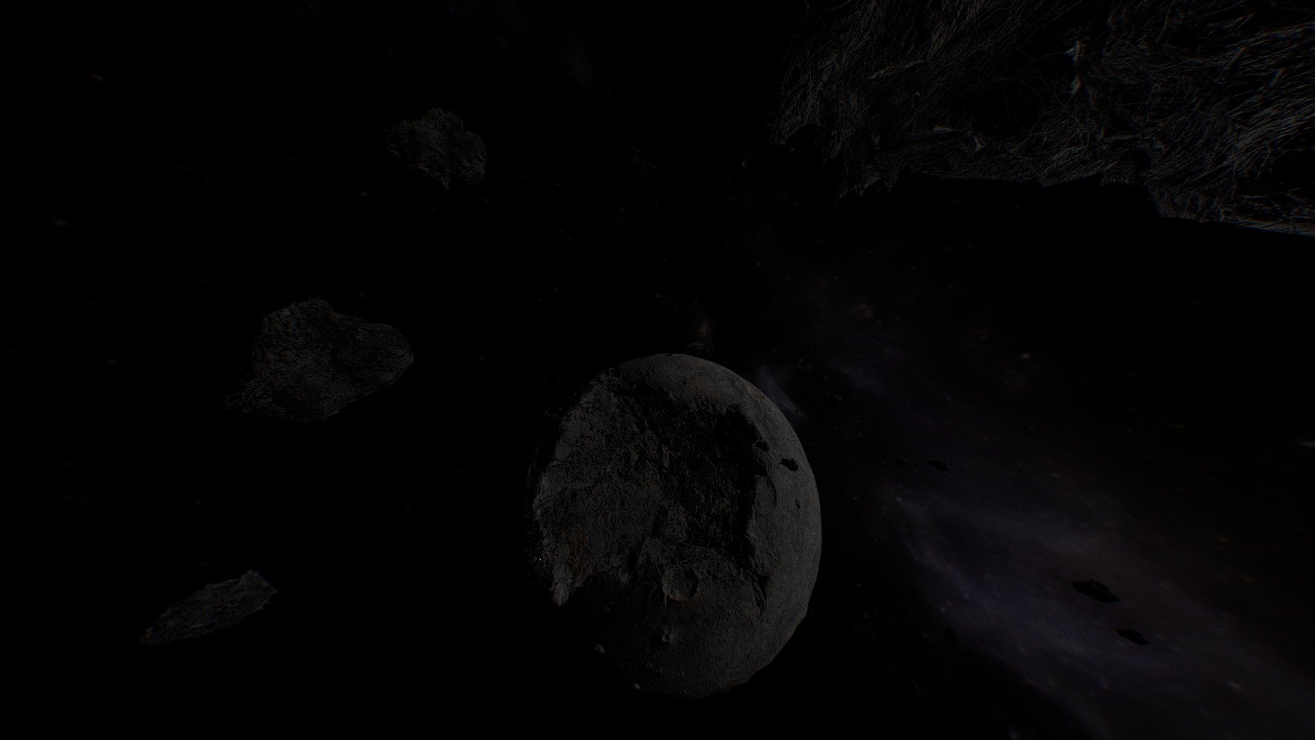 Destroyed Planet/Moon - 3D model by Monnapse [e0ca414] - Sketchfab