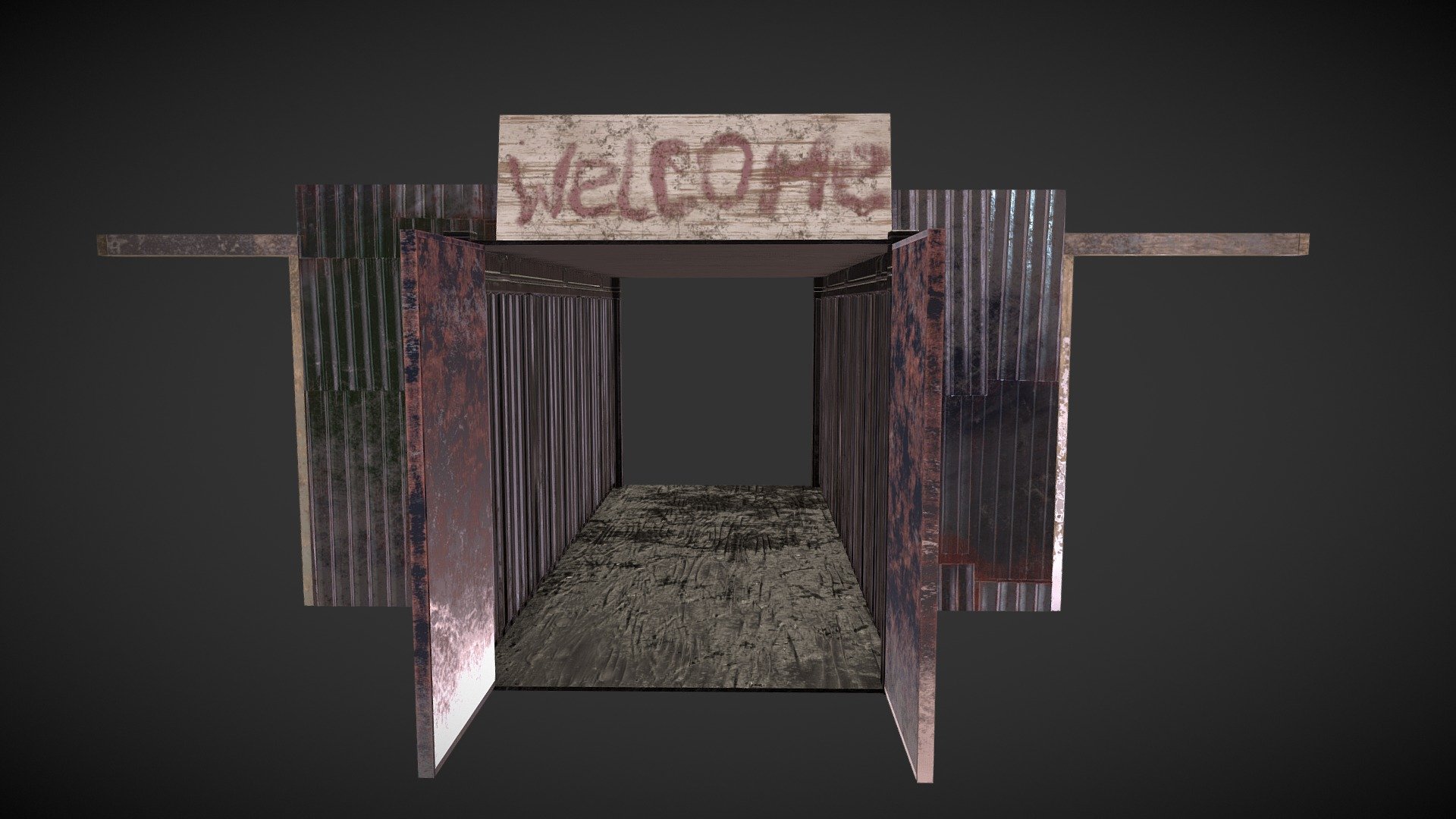 camp entrance - 3D model by Sam Constance (@ConstanceBespoke) [e0d6202 ...
