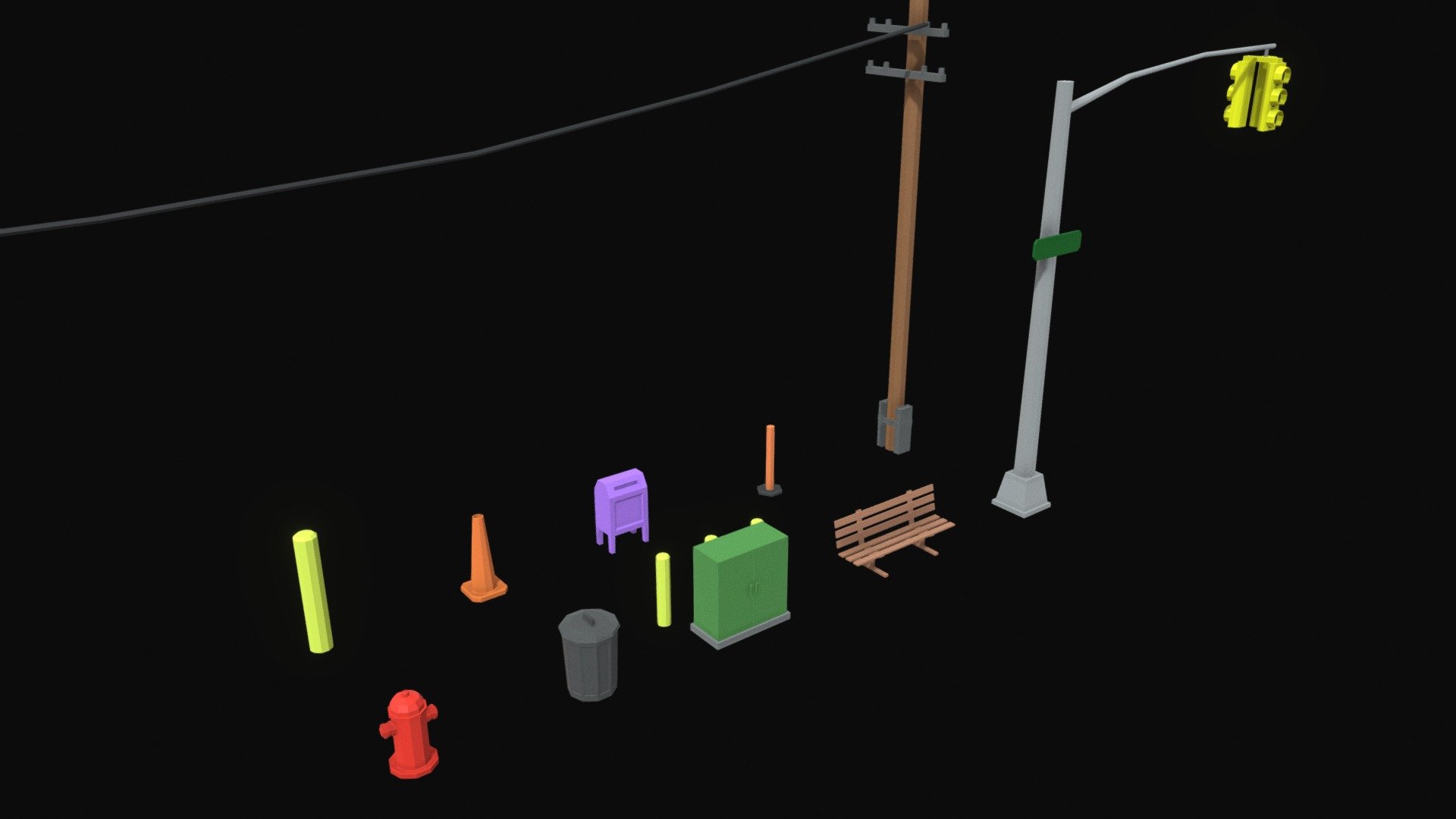 Low Poly Street Pack - Buy Royalty Free 3D model by BundemGames ...