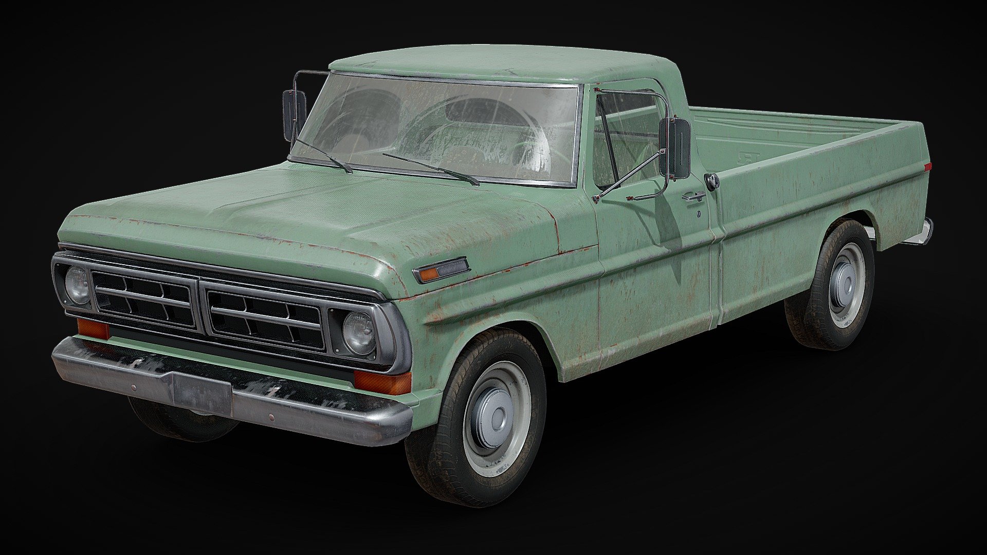 Ford Pickup F100 - 3D model by Slava Izvekov (@guantanamera) [e0d8ce7 ...