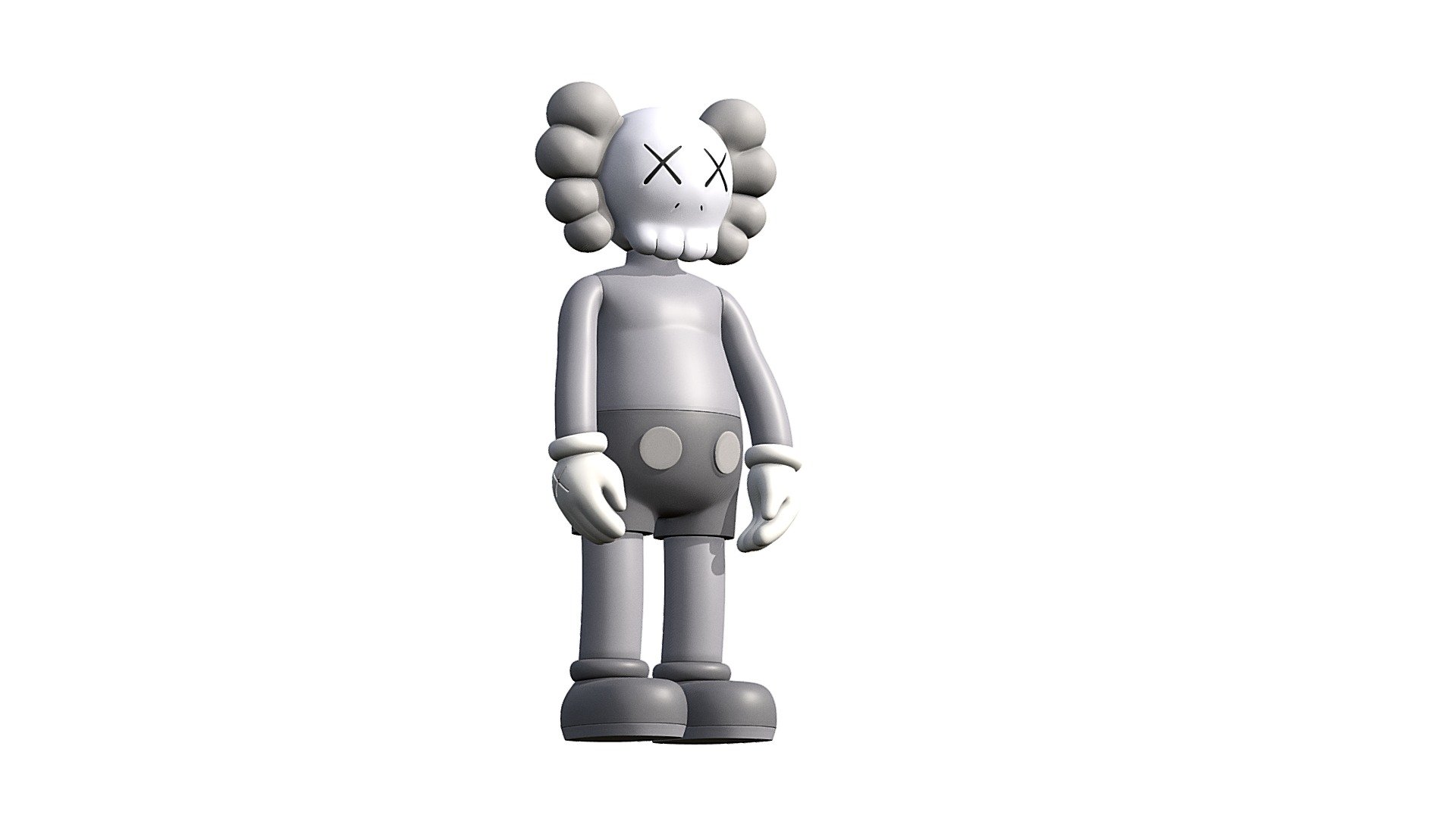 Kaws grey companion Fan Art 3D Print - 3D model by Mike (@mikee ...