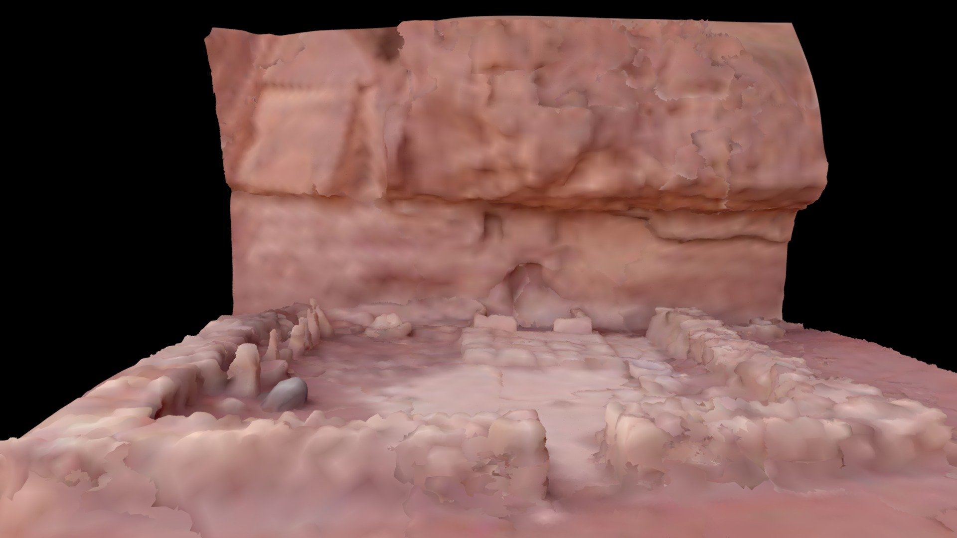 Hathor Egyptian Temple, Timna Park, Israel. - 3D model by Anthony ...