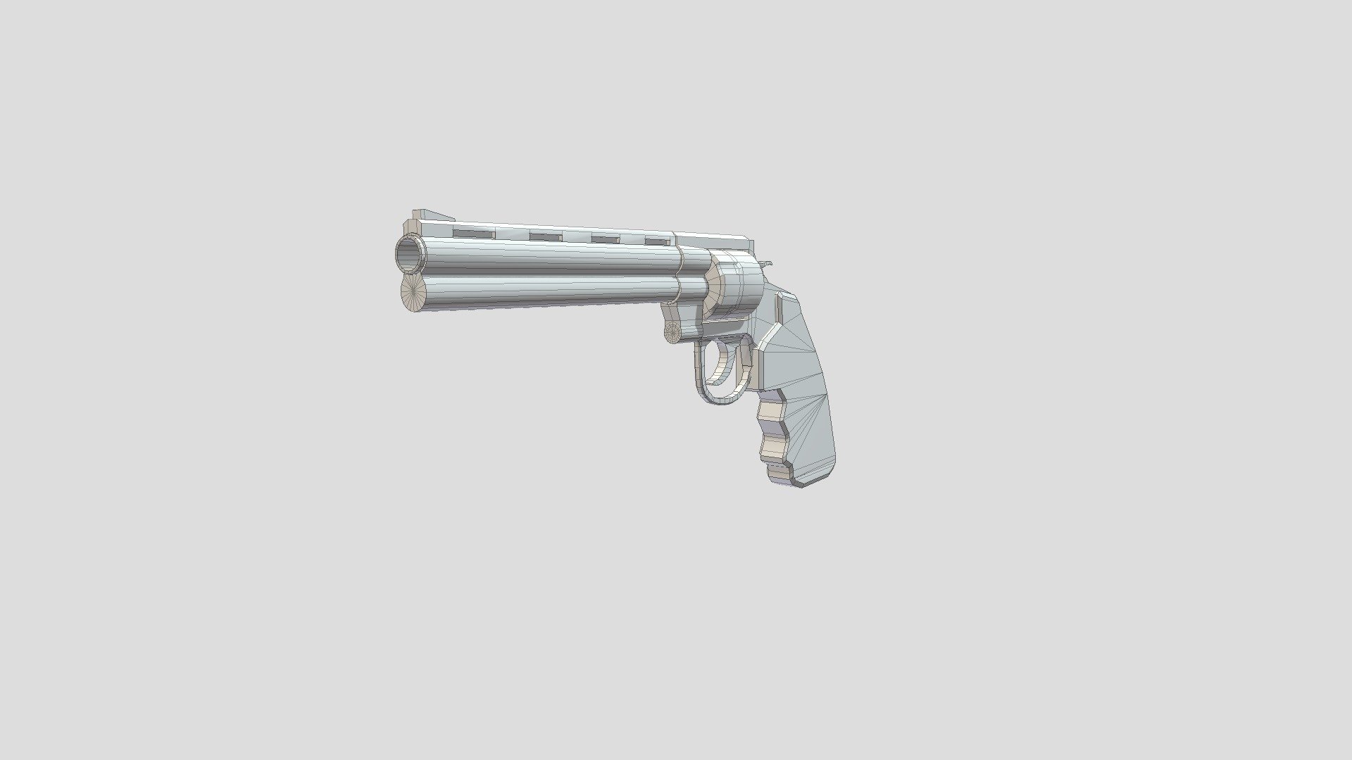 Colt Revolver Anaconda (Wireframe) - 3D model by Luxiousar [e0dd94e ...
