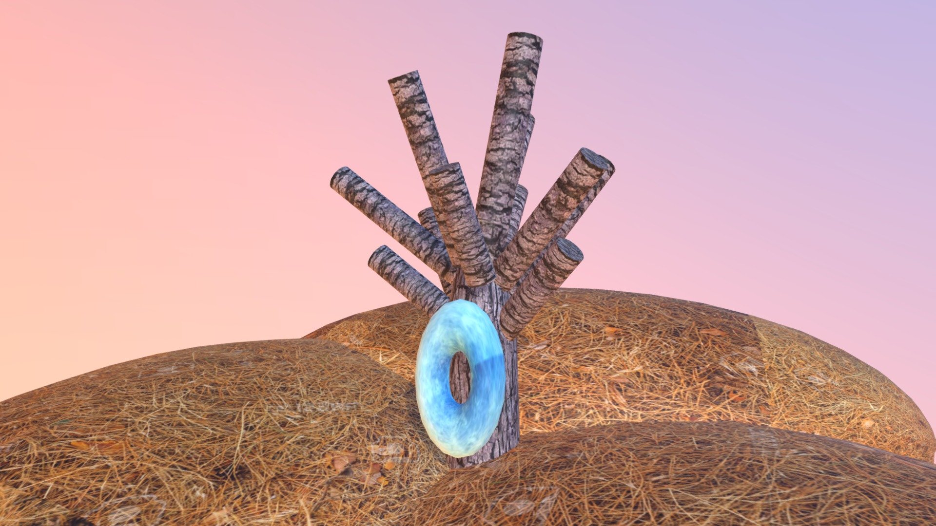 Final Tree Meadow - 3D model by ChrisMonterey [e0de9f2] - Sketchfab