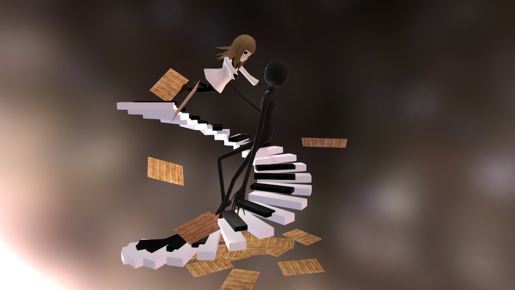 Deemo homework - 3D model by WANG PEI (@sakuranotuki) [e0e01d1] - Sketchfab