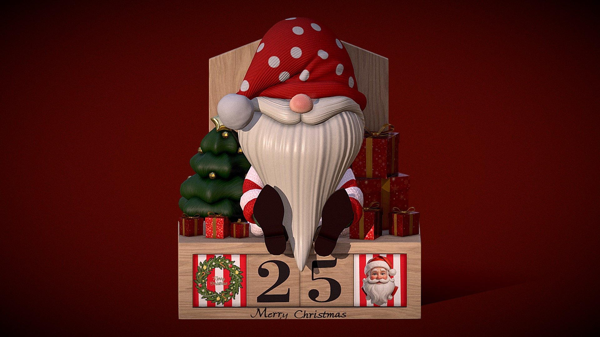 Christmas Advent Calendar - 3D model by arloopa [e0e081f] - Sketchfab