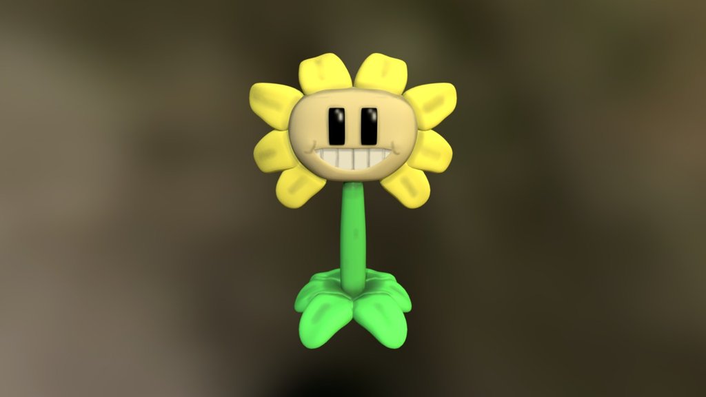 Flowey The Flower - 3D model by Sdnoire (@seanlewie) [e0e1e5c] - Sketchfab