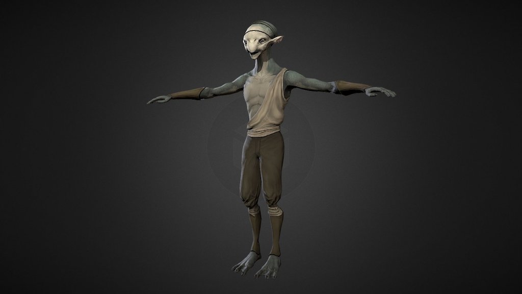 Nomadic Alien Textured WIP - 3D model by Jakob Baldwin (@lord00120 ...