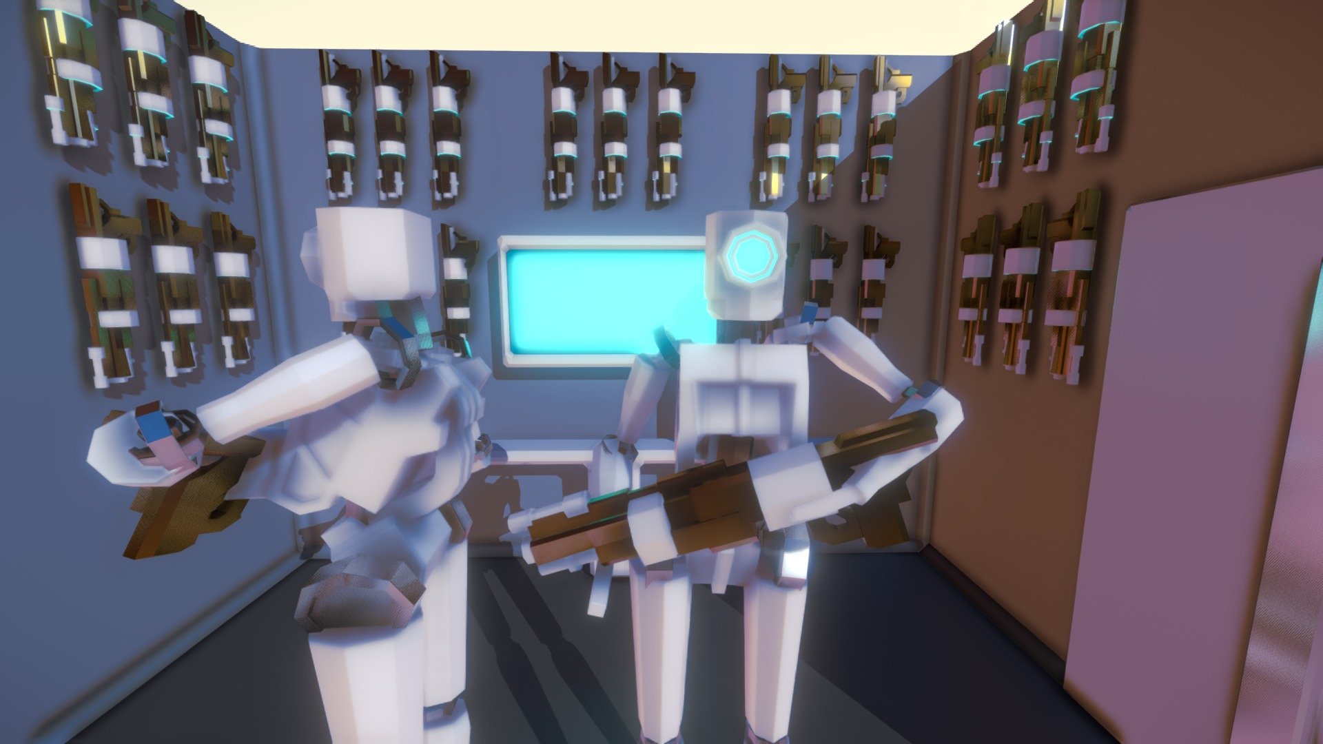 Cyborg Room Lowpoly - Download Free 3D model by nanchark [e0e4112 ...