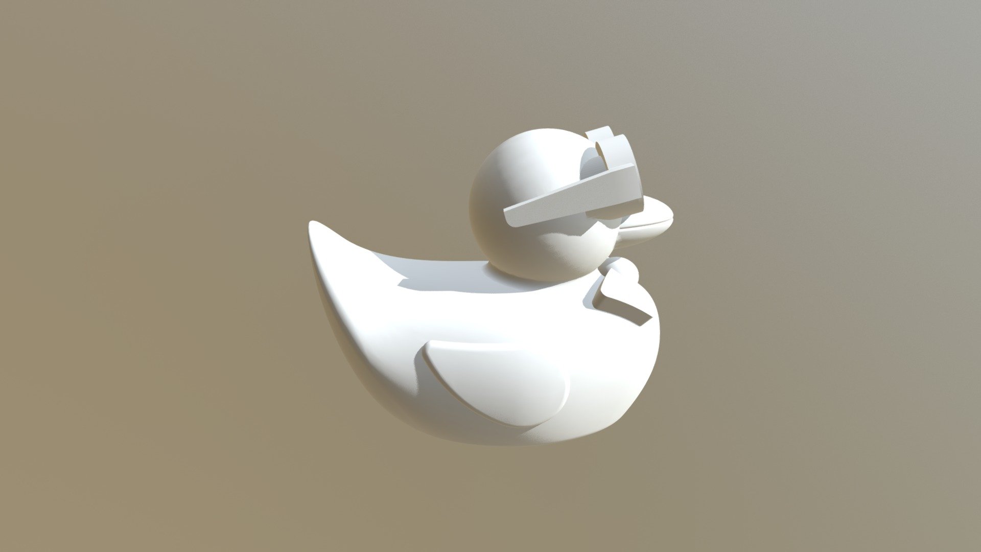 professor_duck - 3D model by Shared via 3DPrinterOS and SketchFab ...
