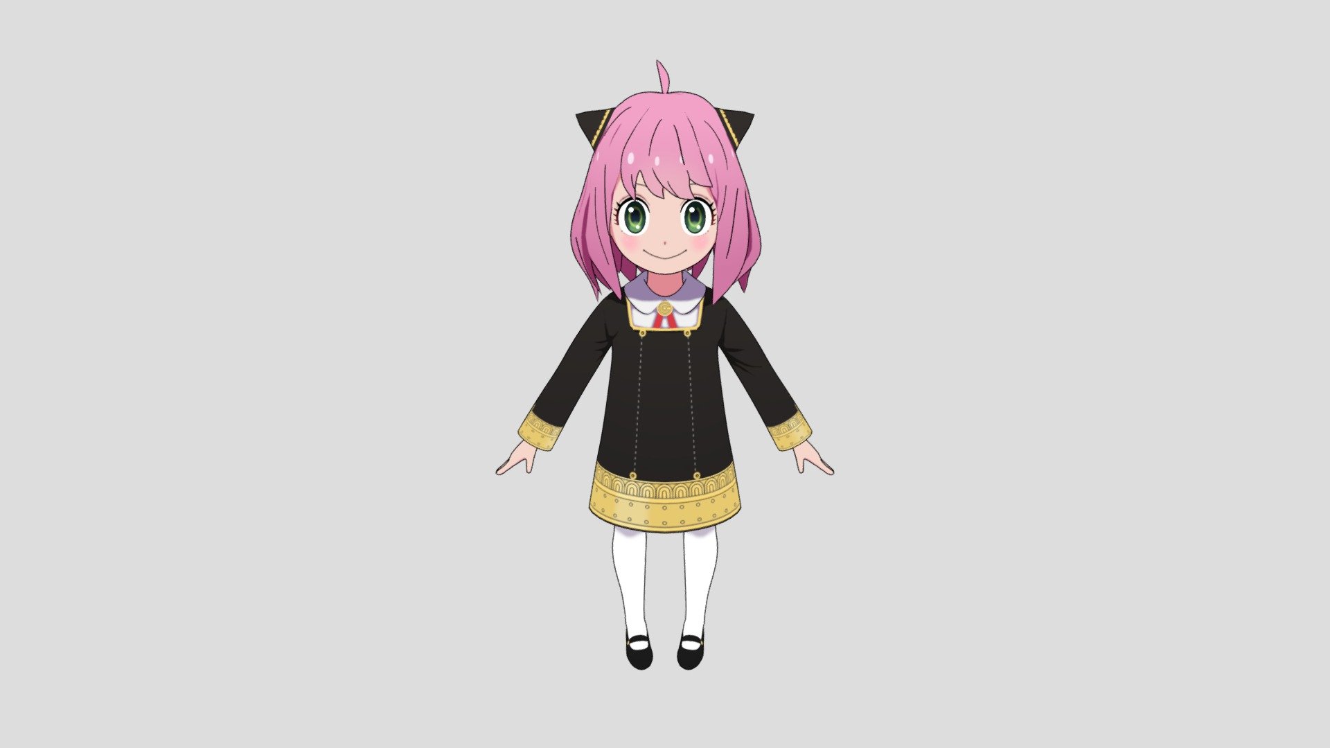 Anya Forger - 3D model by CG_alone (@3d_alone) [e0e4815] - Sketchfab