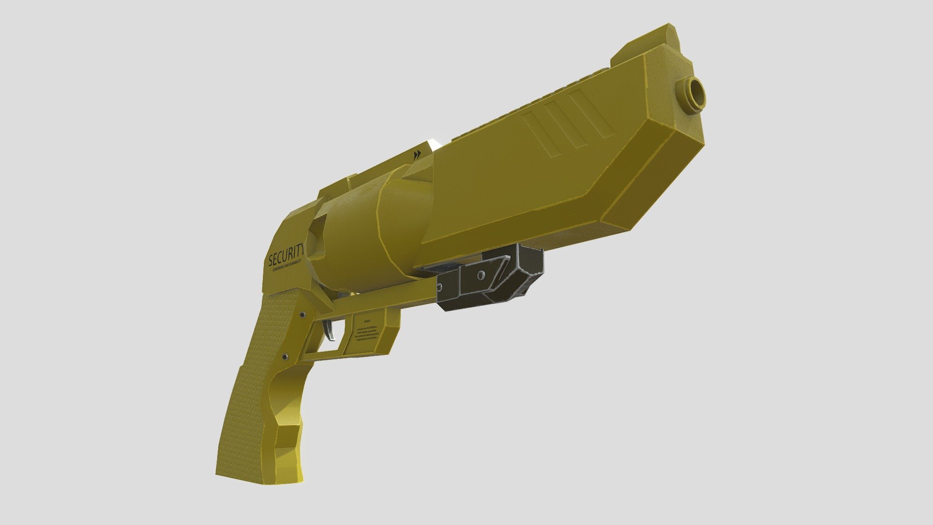 PLASTIC REVOLVER - 3D model by Everson-Aguilar-Masco [e0e601f] - Sketchfab
