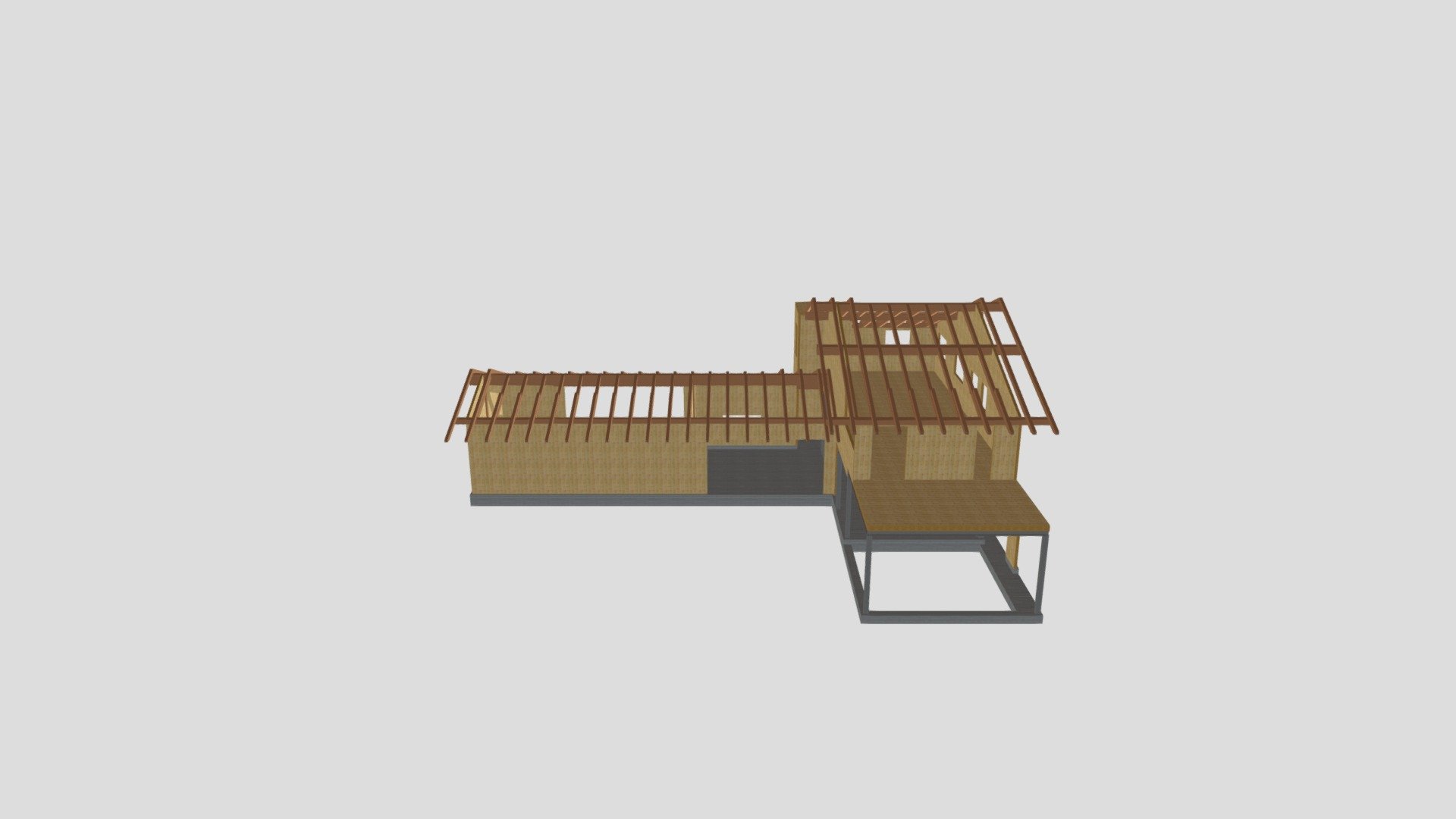 Villa with CLT structures - 3D model by XLam_Architectures [e0e8936 ...