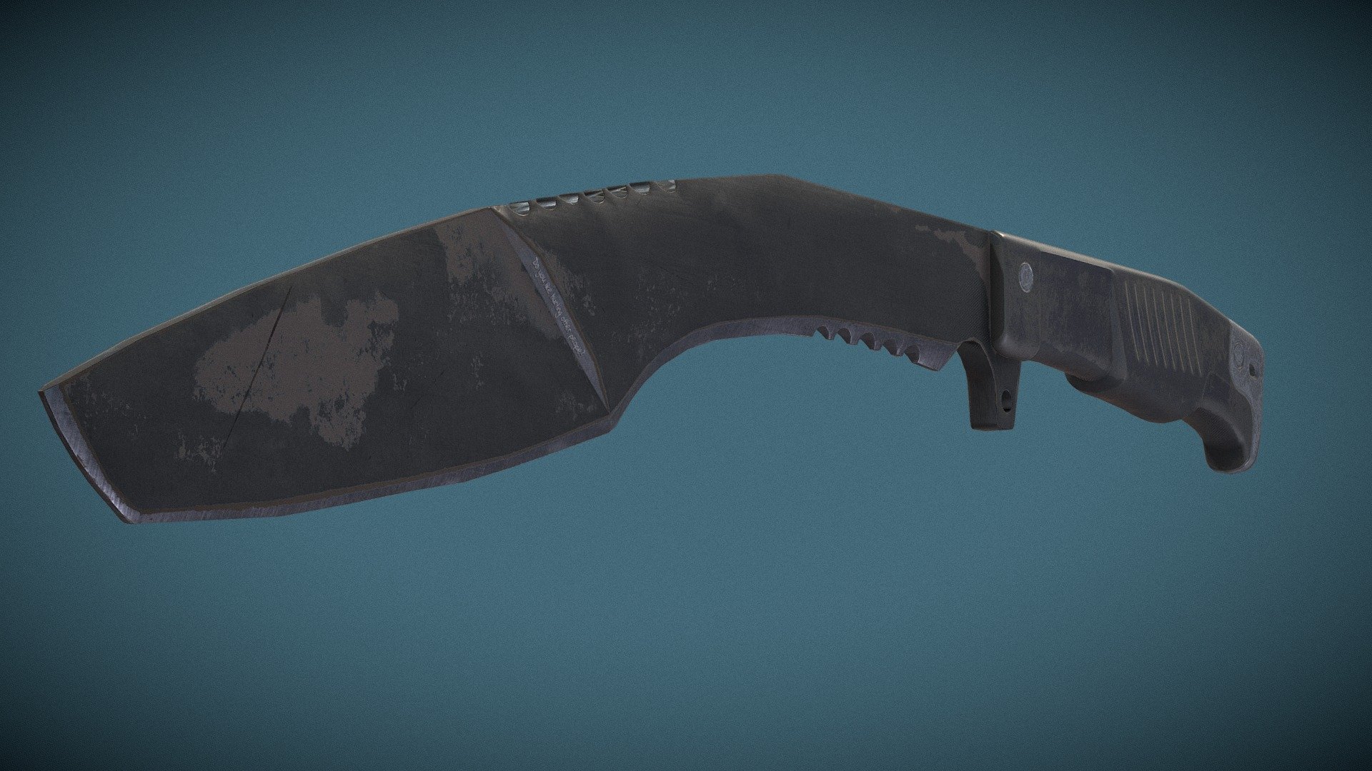 Modern Kukri, free to use - Download Free 3D model by BlueOxel [e0eac07 ...