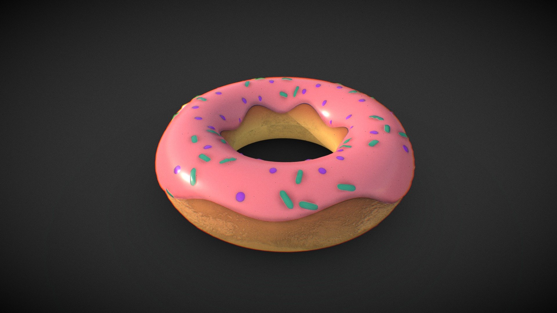Pink Donut (seamless texture) - Download Free 3D model by Pratibha ...