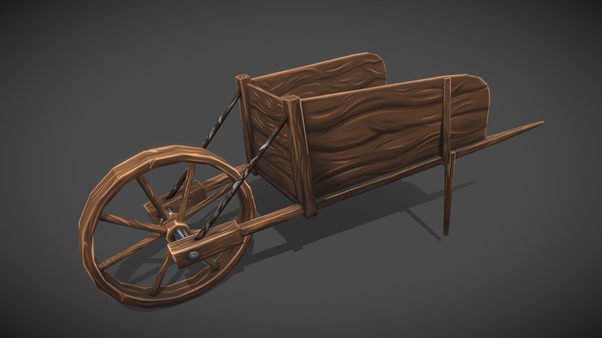 Wheelbarrow - 3D model by maximciuc.vasile [e0ece00] - Sketchfab