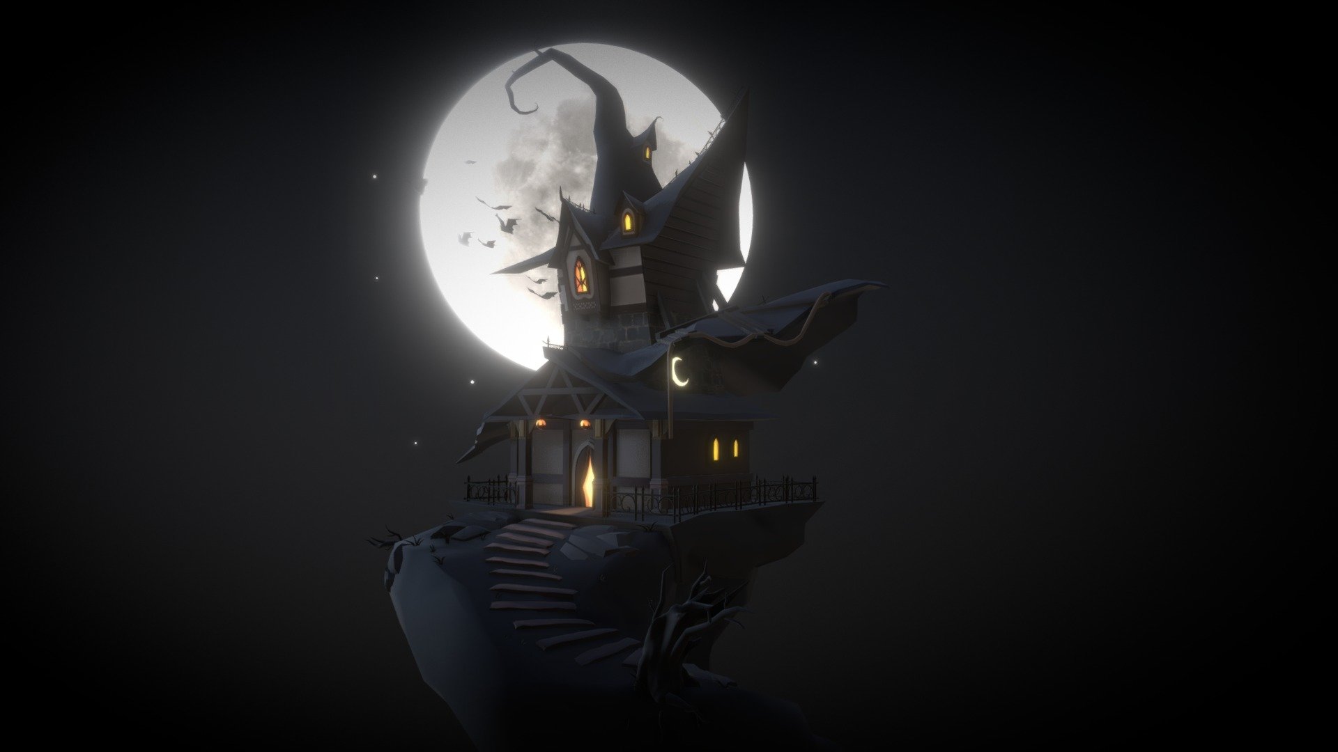 Witch House - 3D model by HHayes [e0ecf43] - Sketchfab