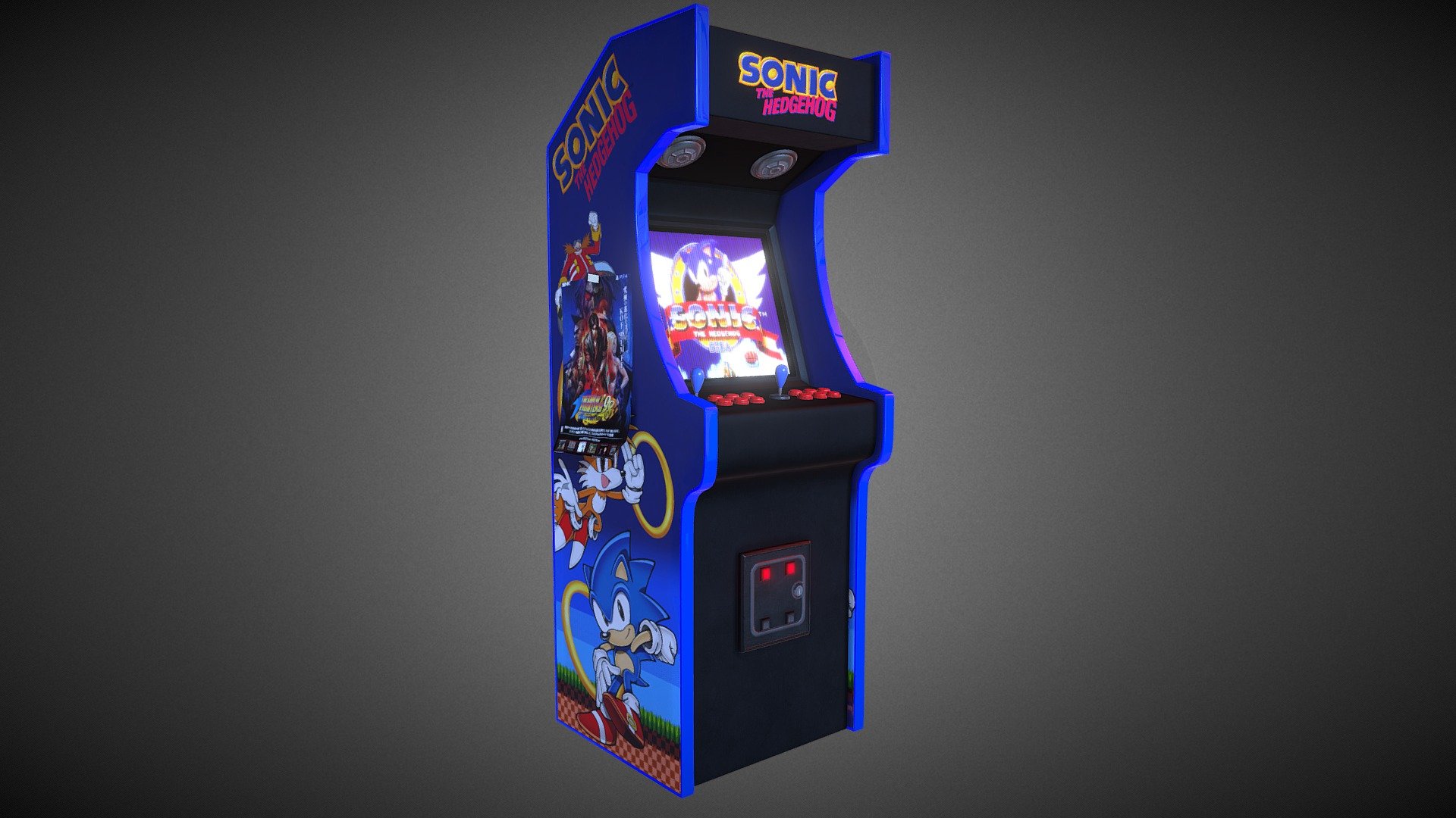 Sonic The Hedgehog Arcade Machine - 3D model by ceesarp ...