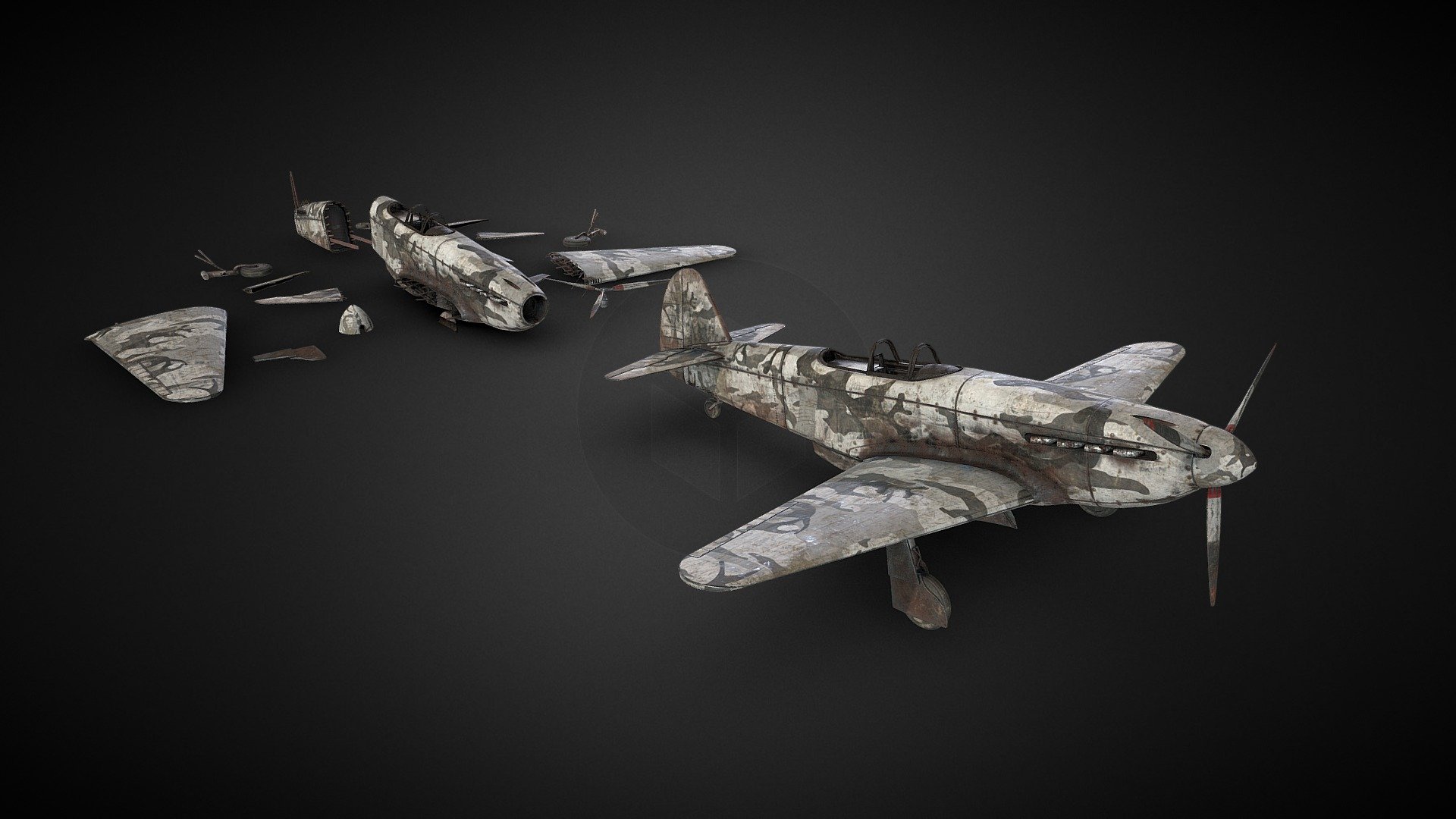 Yakovlev Yak-3 - Buy Royalty Free 3D model by Cristian Iordache ...