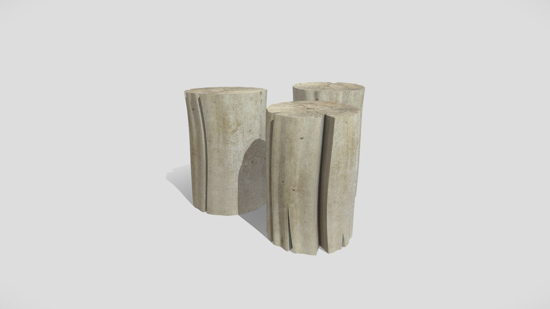 Wood Stub Side Table - 3D model by gogoskilla [e0ee128] - Sketchfab