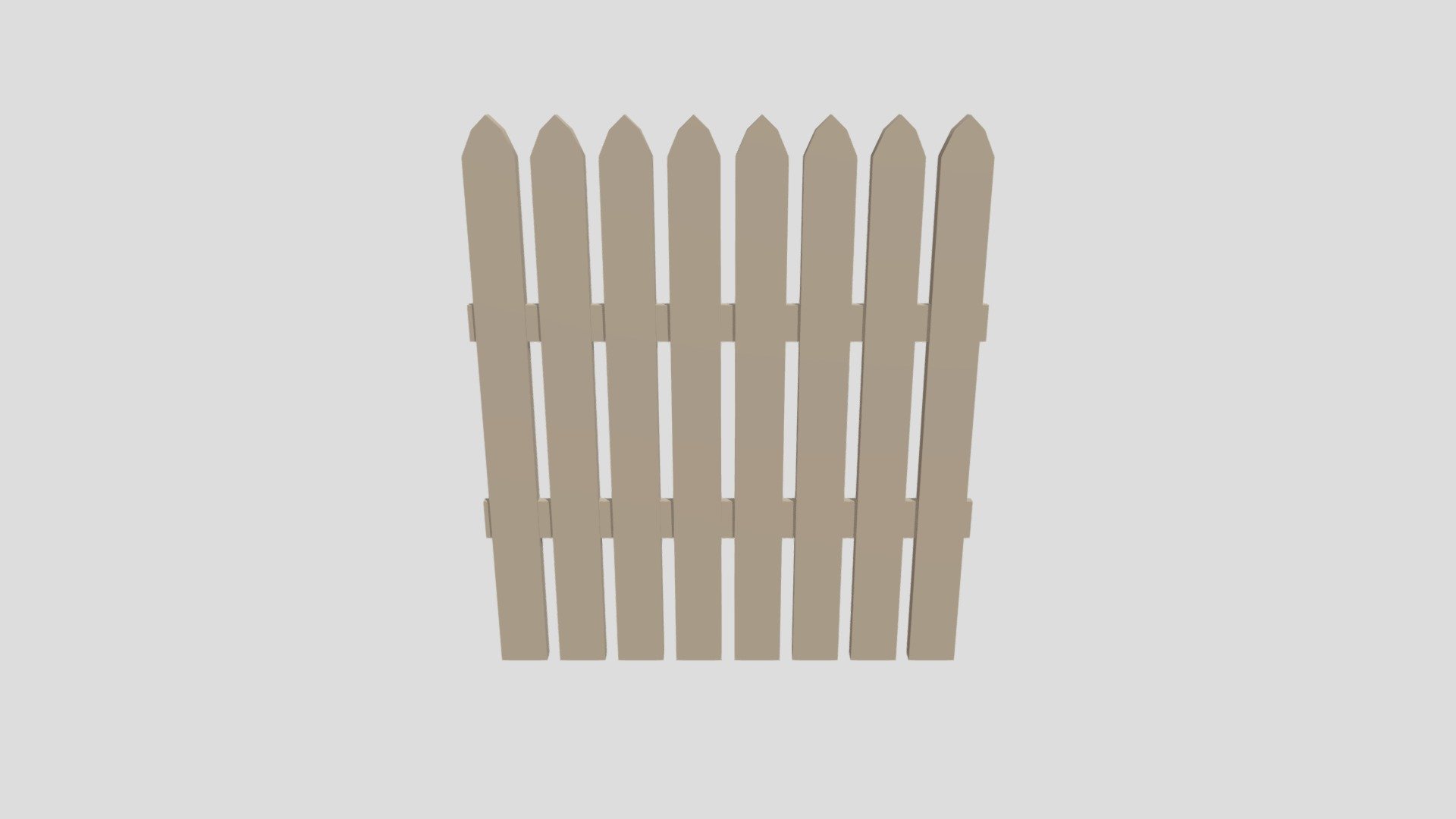 Fence Model - Download Free 3D model by Shaely Caldwell ...