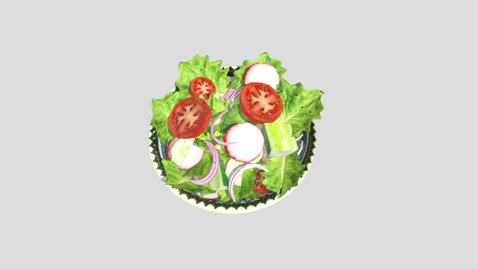 Salad Plate for Restaurent AR - Download Free 3D model by Md Mahmudur ...