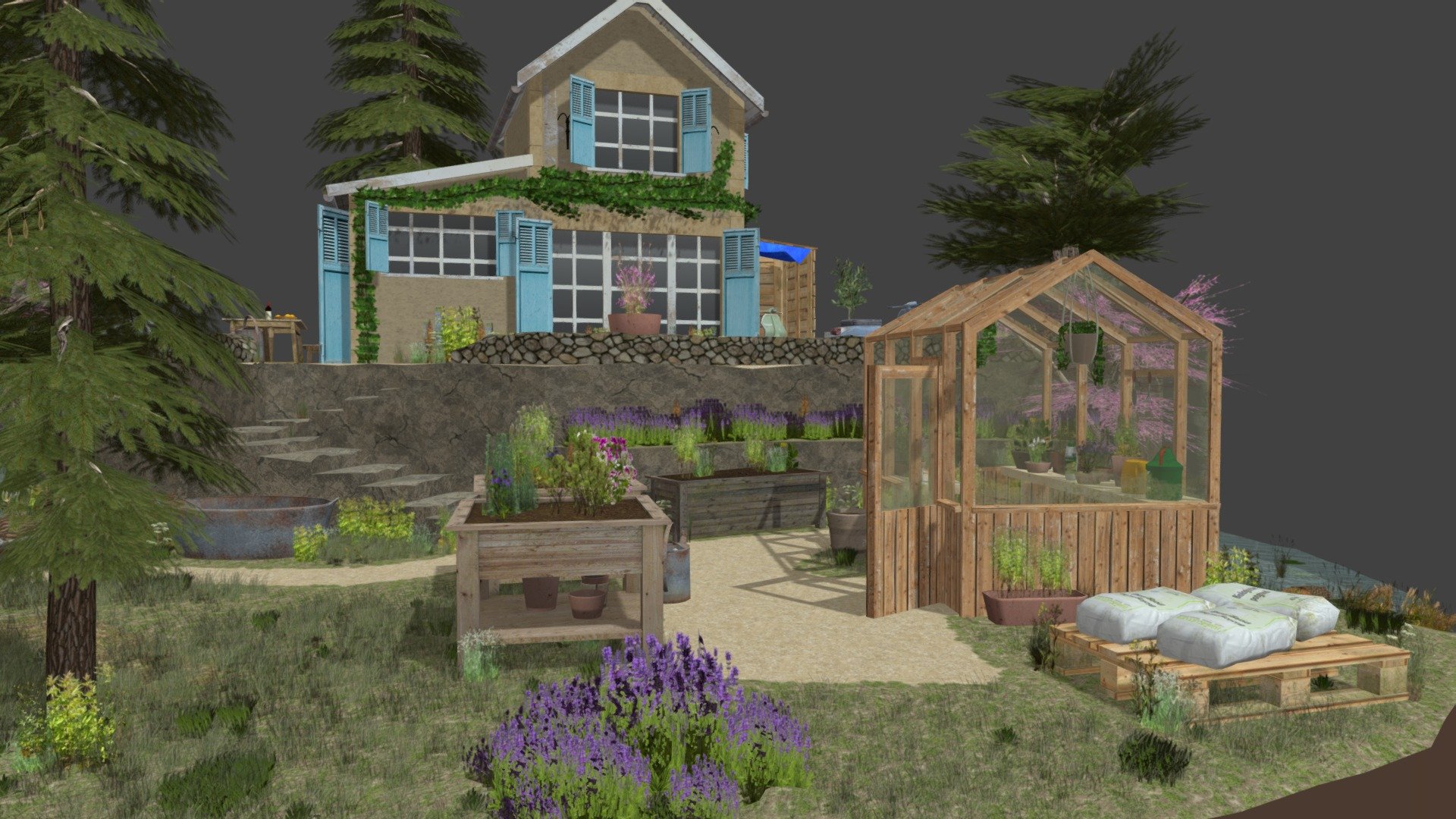 DAE Diorama - Eco House - 3D model by Ophelie Lecomte (@Ophelie_Lecomte ...