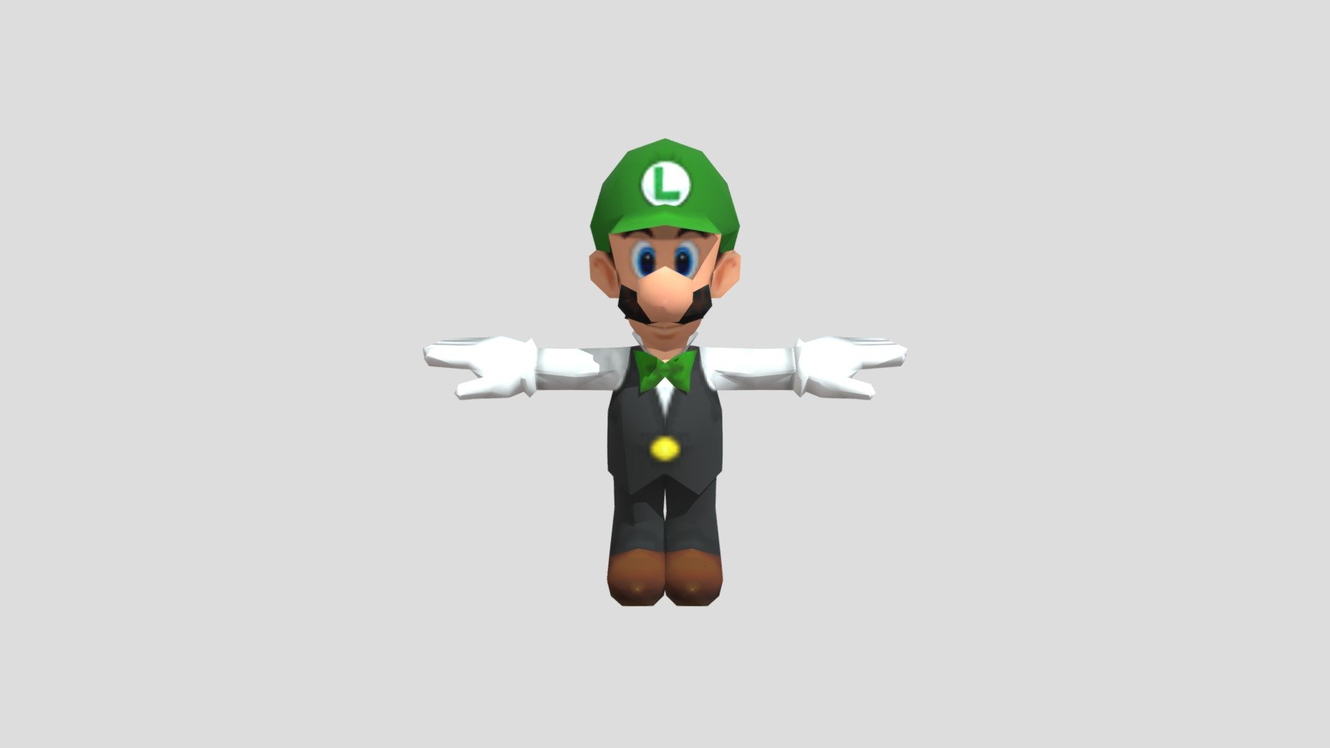 DS D Si - Super Mario 64 DS - Luigi Dealer (2) - Download Free 3D model ...
