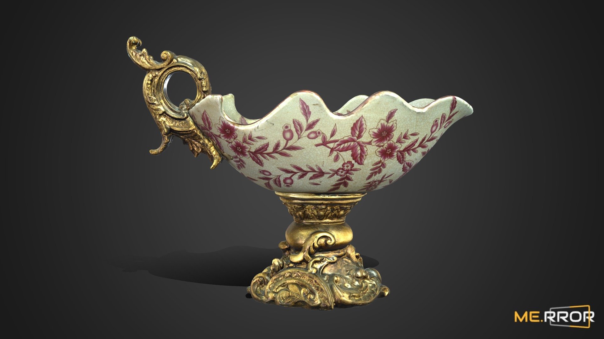 Antique Floral Bowl - Buy Royalty Free 3D model by ME.RROR Studio ...
