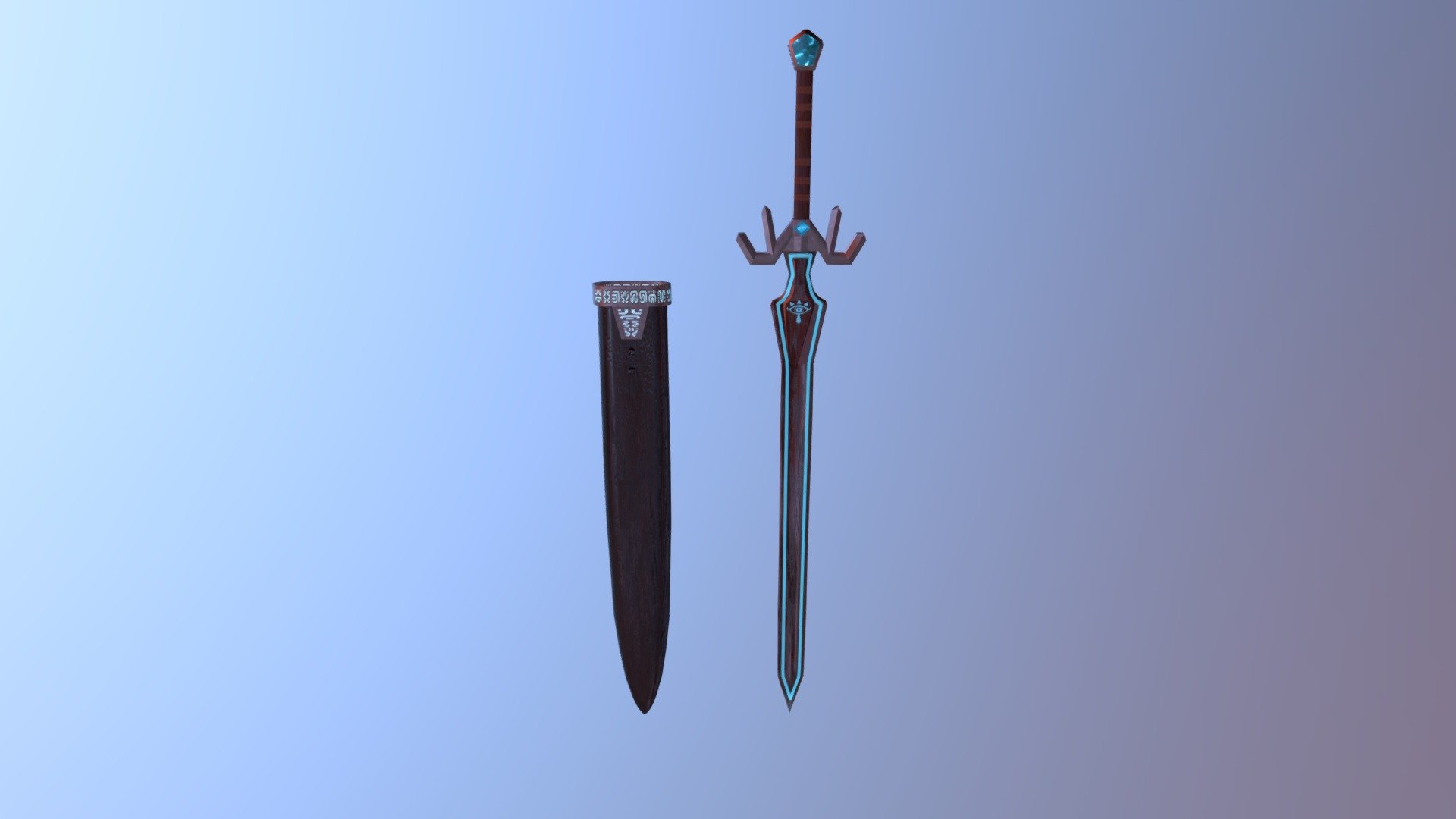 Sheikah Sword - 3D model by cuentasinsignificantes [e0fb47a] - Sketchfab