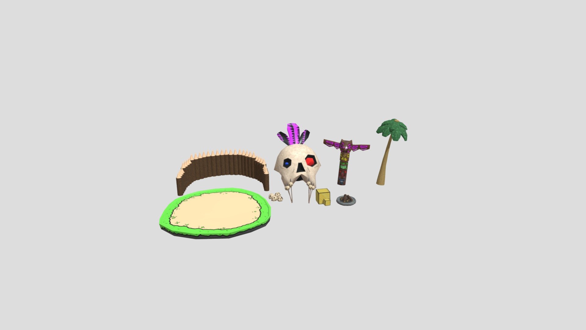 Dingo Dango Island Enviroment Peices - 3D model by Snapppy [e0fd21c ...