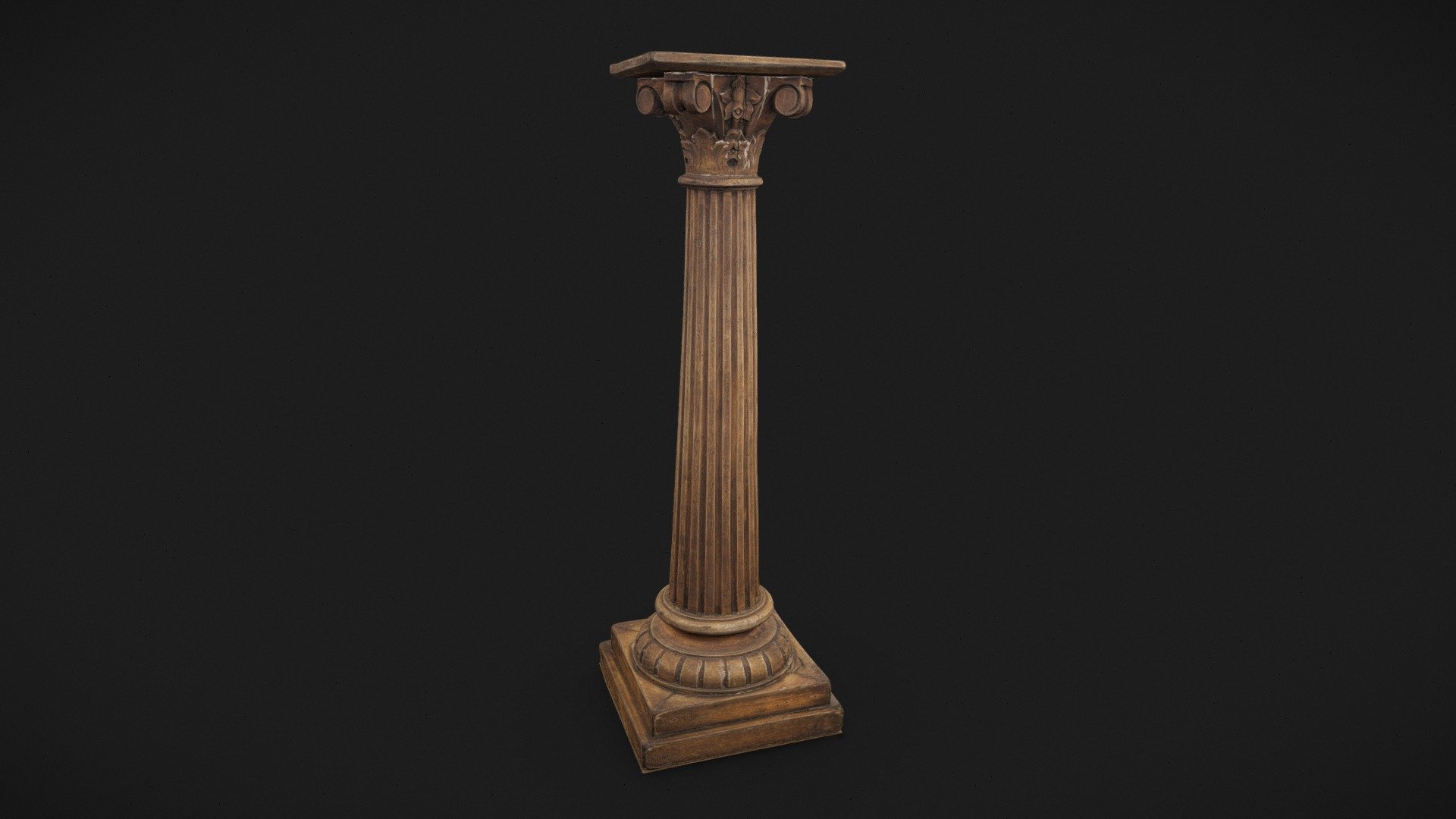 Wooden Column - 3D model by rnk.studio (@Christian.Seifried) [e10011c ...