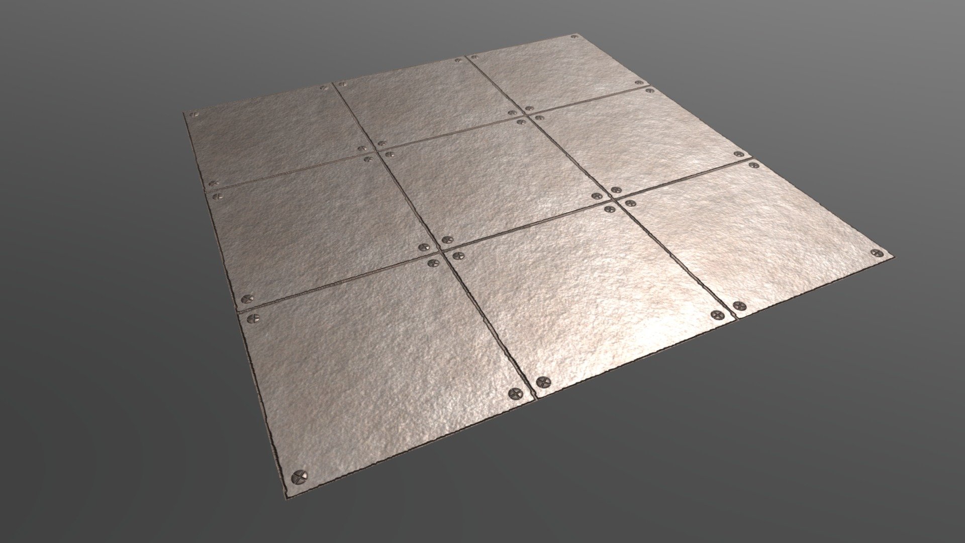 Metal Plates Tile - 3D model by Kugatsu Tsukai 3D Model Hub (@KugatsuT ...