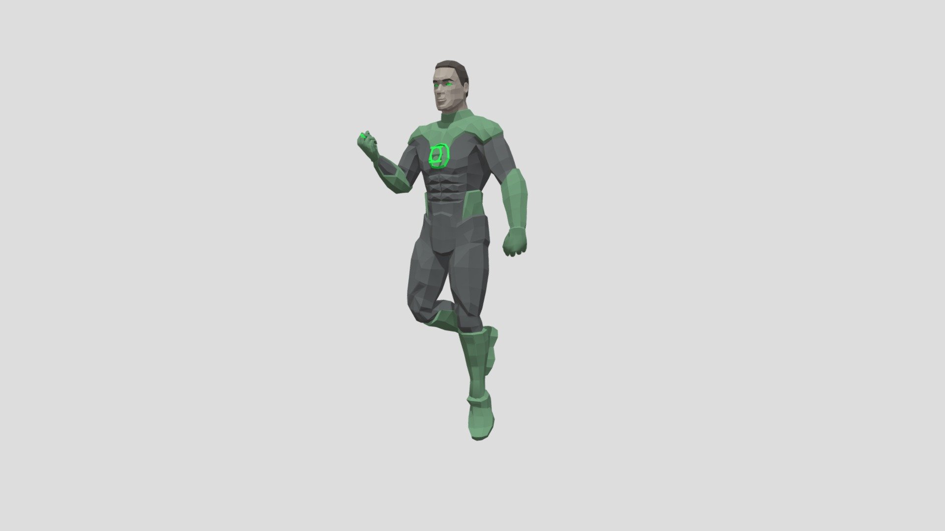 Green Lantern (Wayne T. Carr - Rigged) - Download Free 3D model by ...