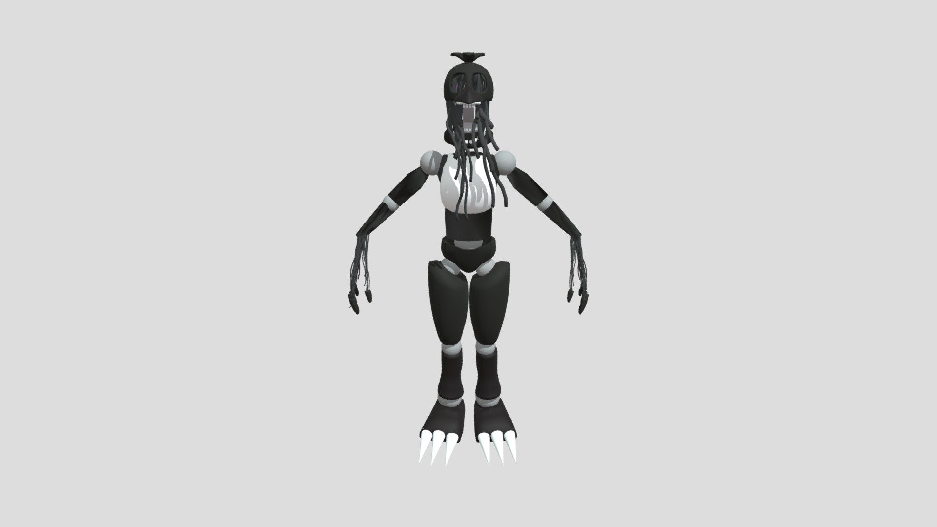 Stylized_shadow WitheredChica_FBX_Version - Download Free 3D model by ...