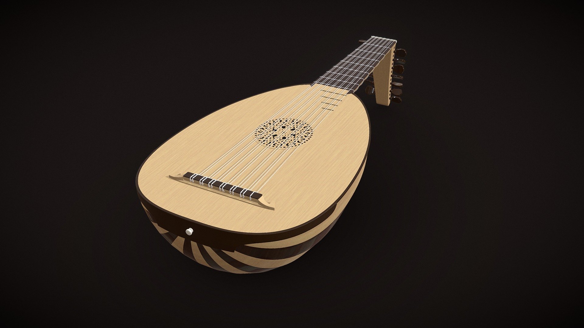 The Lute - 3D model by Karandyshev A. (@karandyshev) [e100a44] - Sketchfab