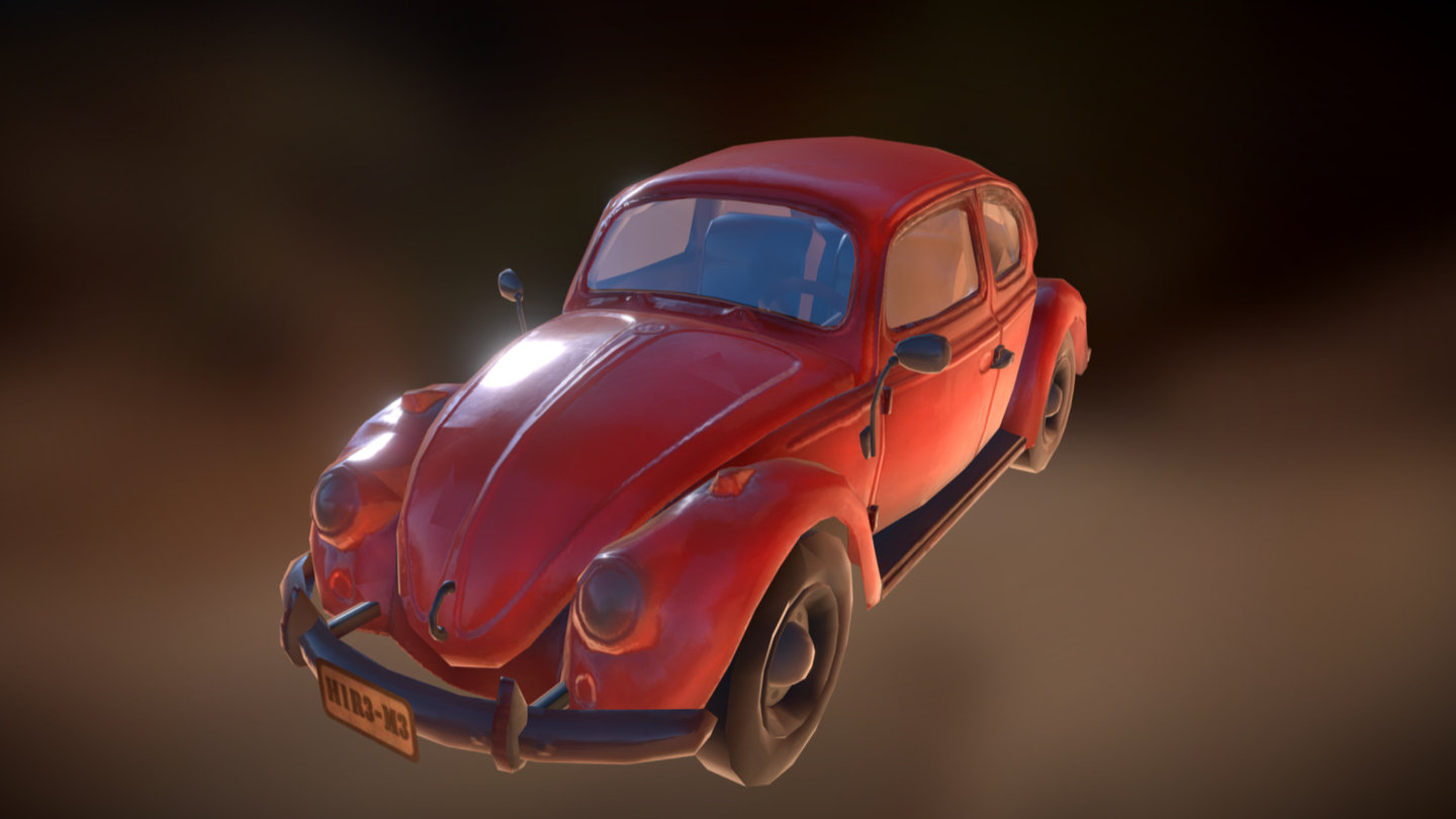 Rusty car - 3D model by Dhaval Panchal (@panchaldhaval) [e102025 ...