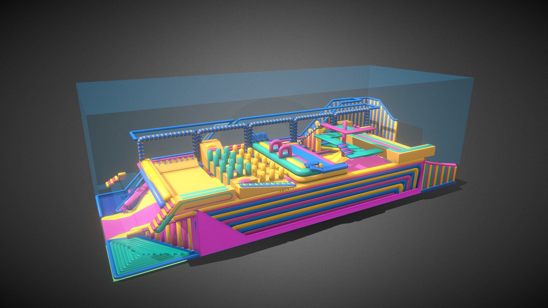 DCL Knockout | Bouncy Castle - 3D model by Low Poly Models ...