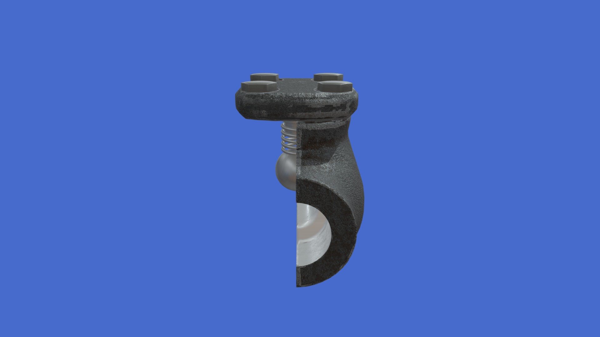 Ball Check Valve - 3D model by sareyesib [e104cd6] - Sketchfab