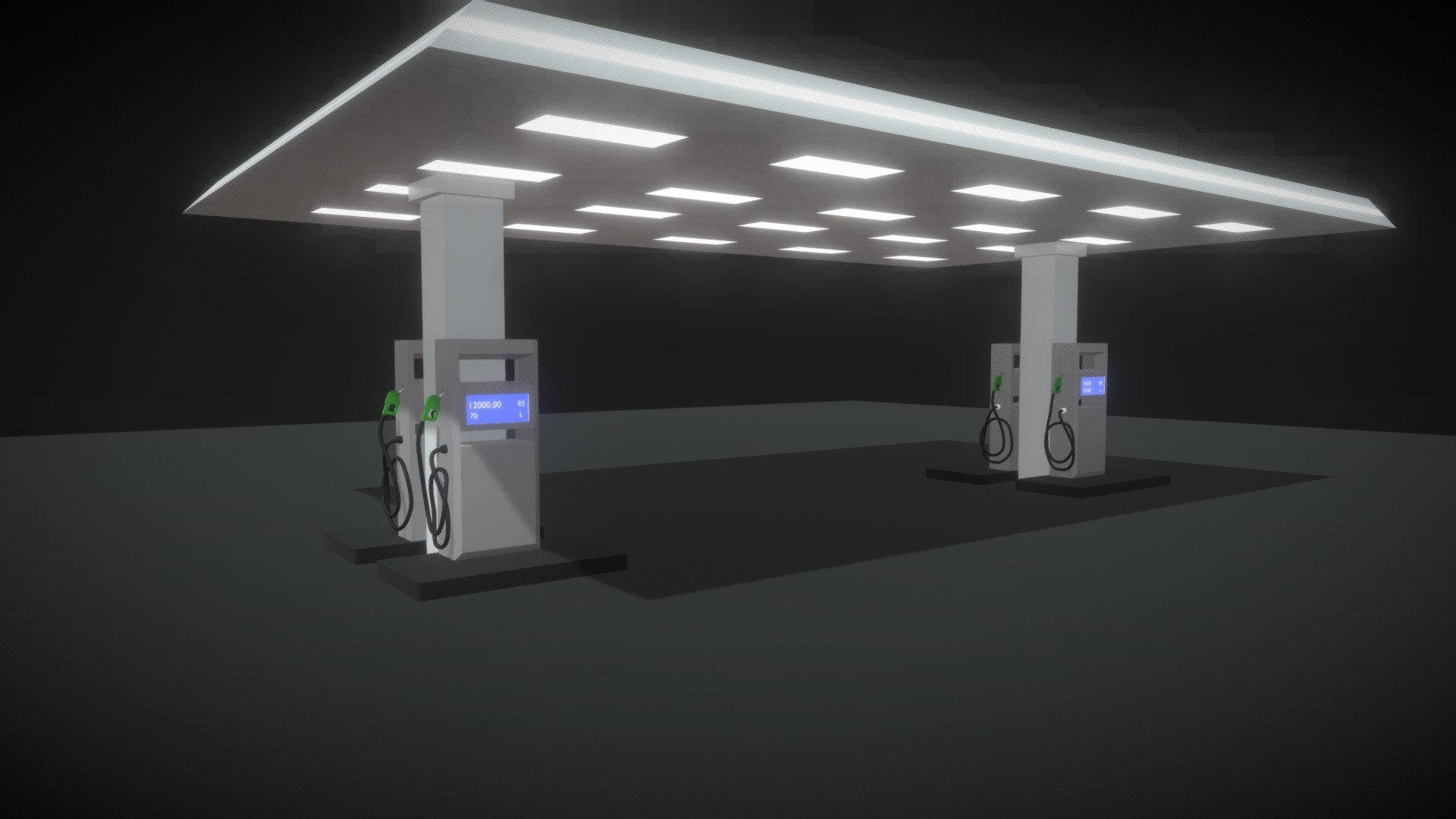 GAS STATION - 3D model by pranav27 [e105115] - Sketchfab