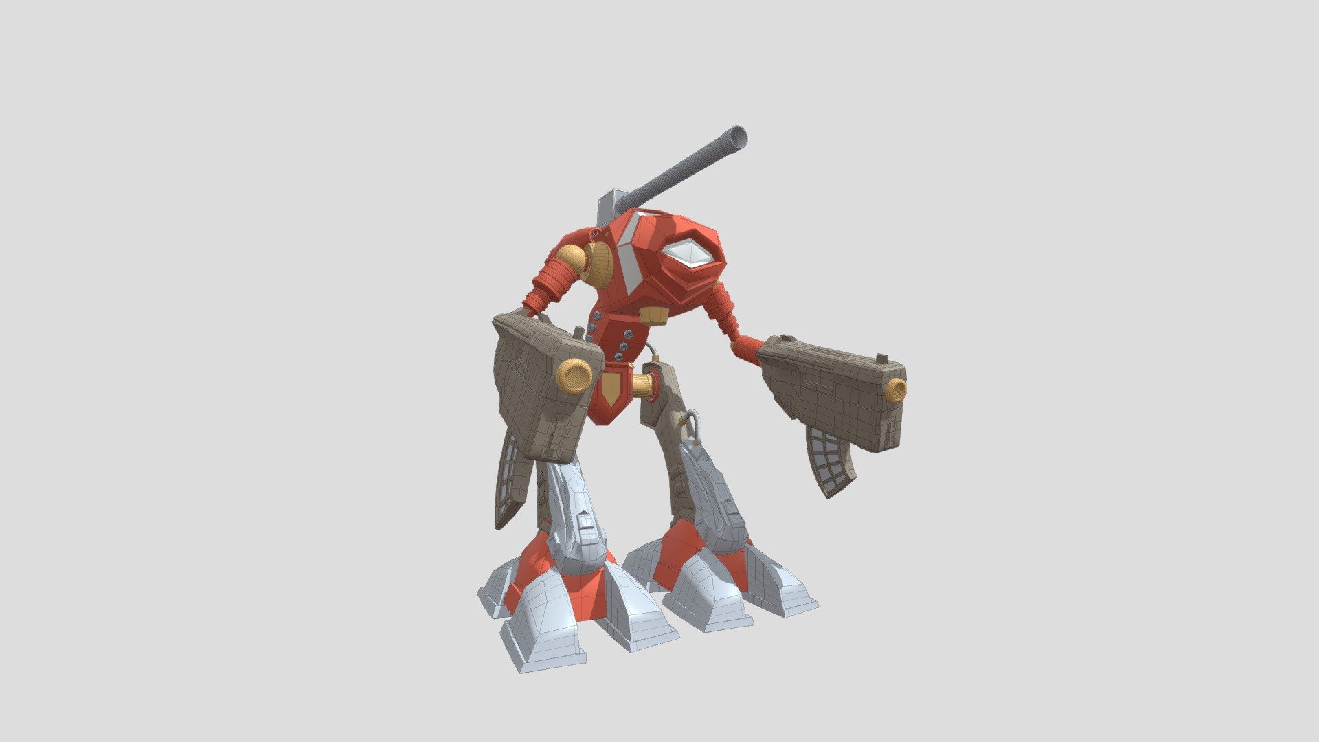 Mech model - 3D model by kraphik3d [e1060d6] - Sketchfab